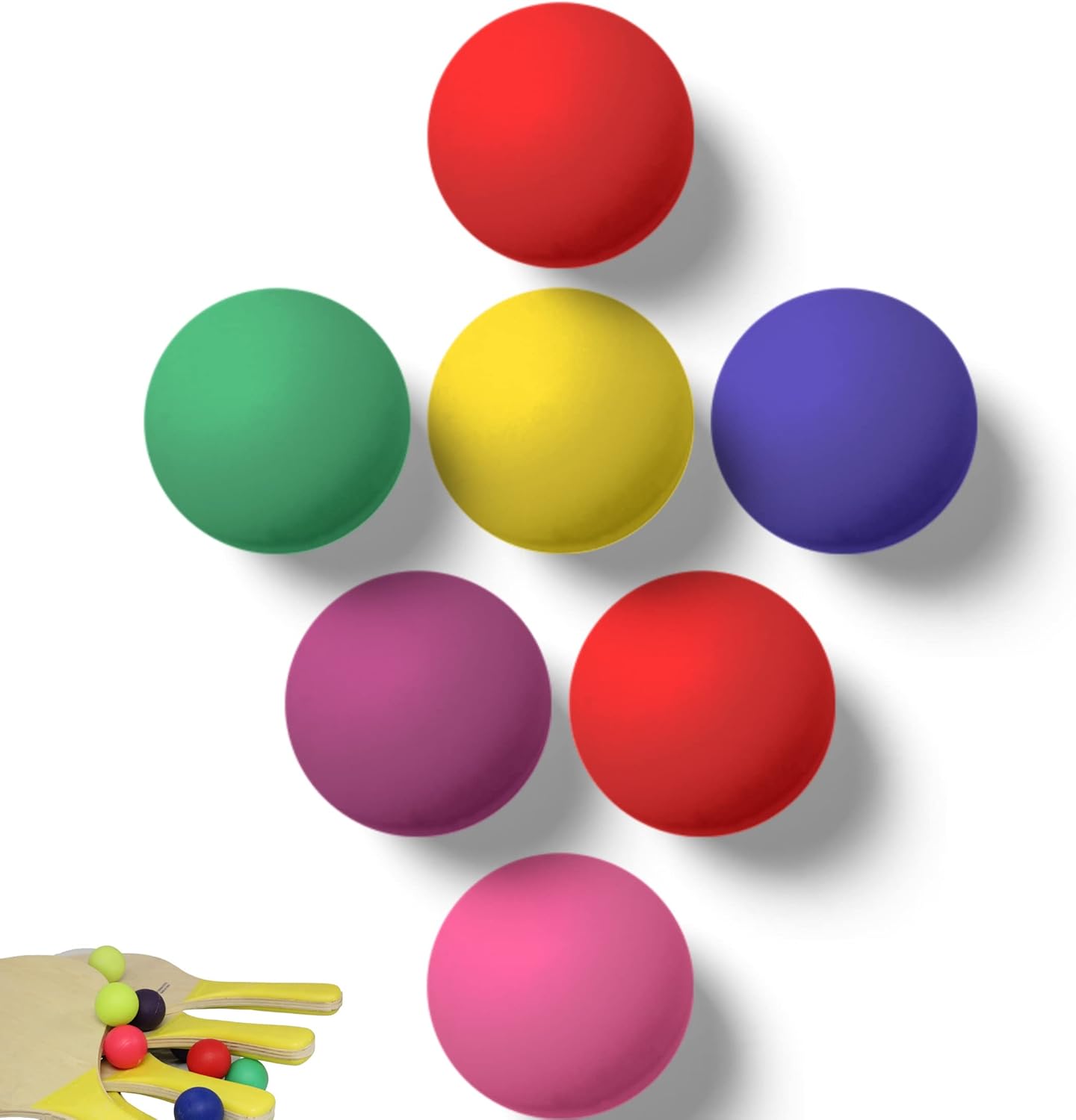 W4W Beach Paddle Ball replacement balls – Extra Balls for Pro Kadima ...